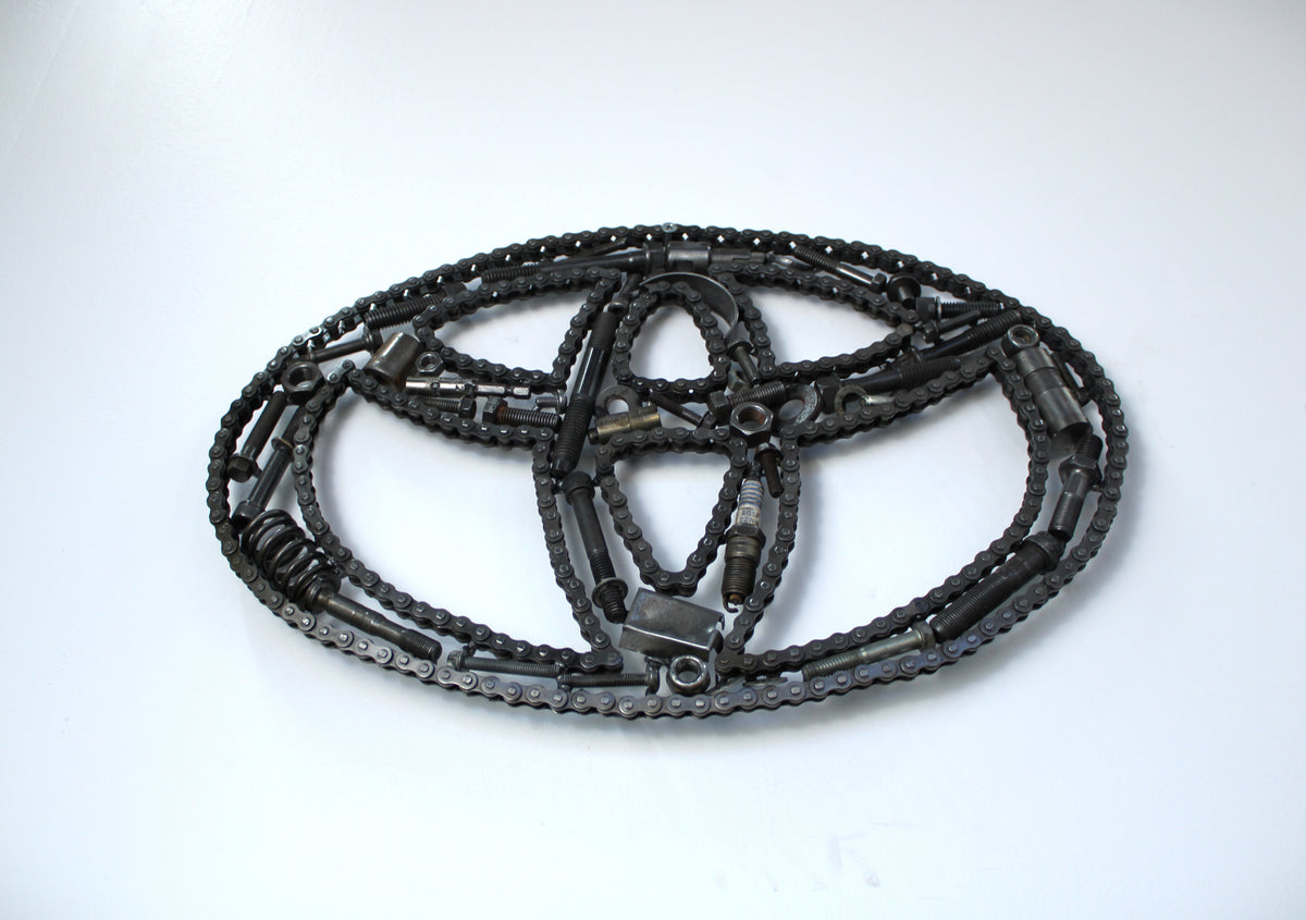 Toyota Logo Car Part Art - Automotive Wall Art, Handcrafted Gift for A ...