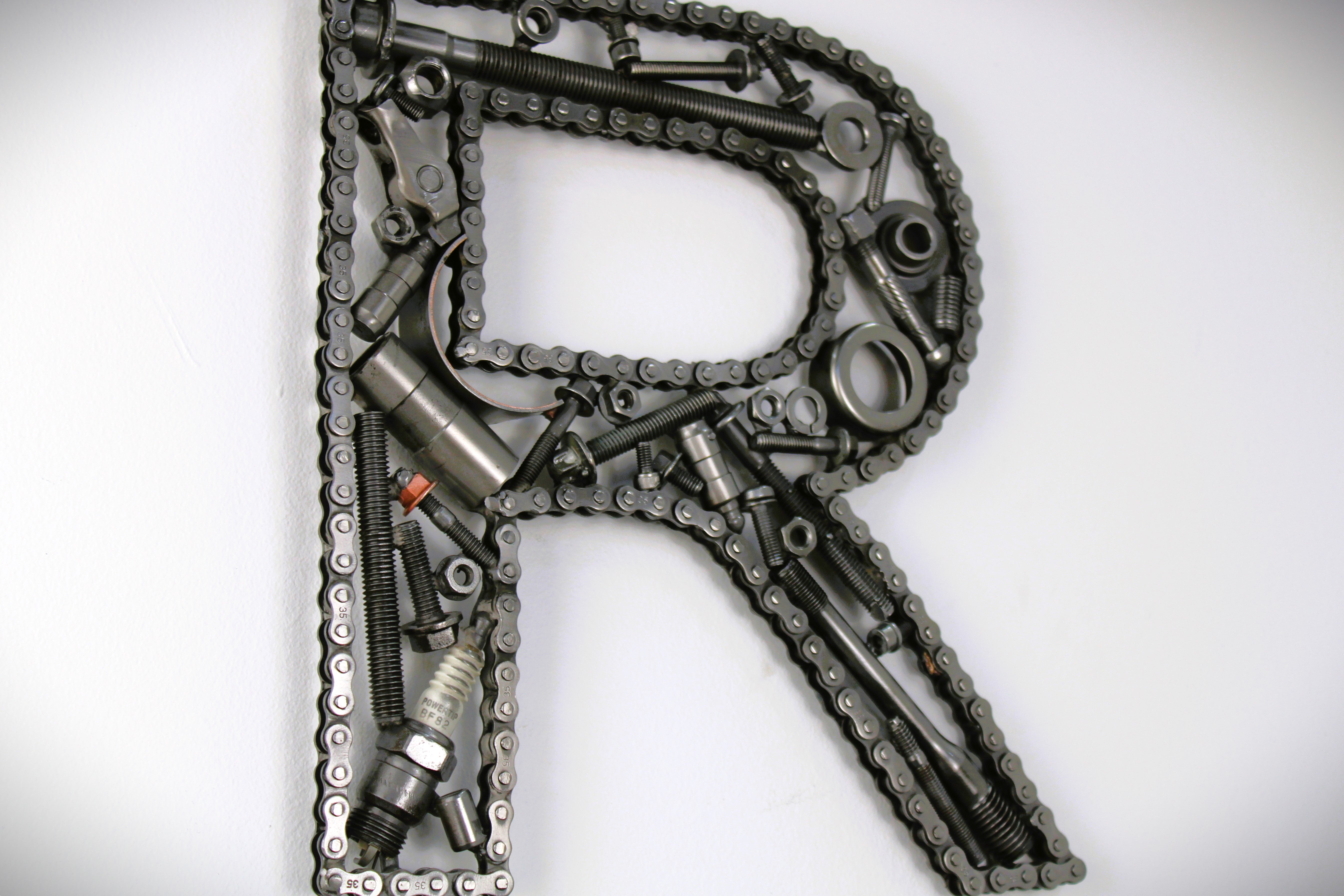 Car Part Letter R - Handcrafted Car Guy Gift, Steampunk Desk Decor, Au ...