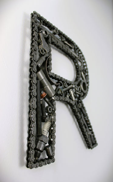 Car Part Letter R - Handcrafted Car Guy Gift, Steampunk Desk Decor, Au ...