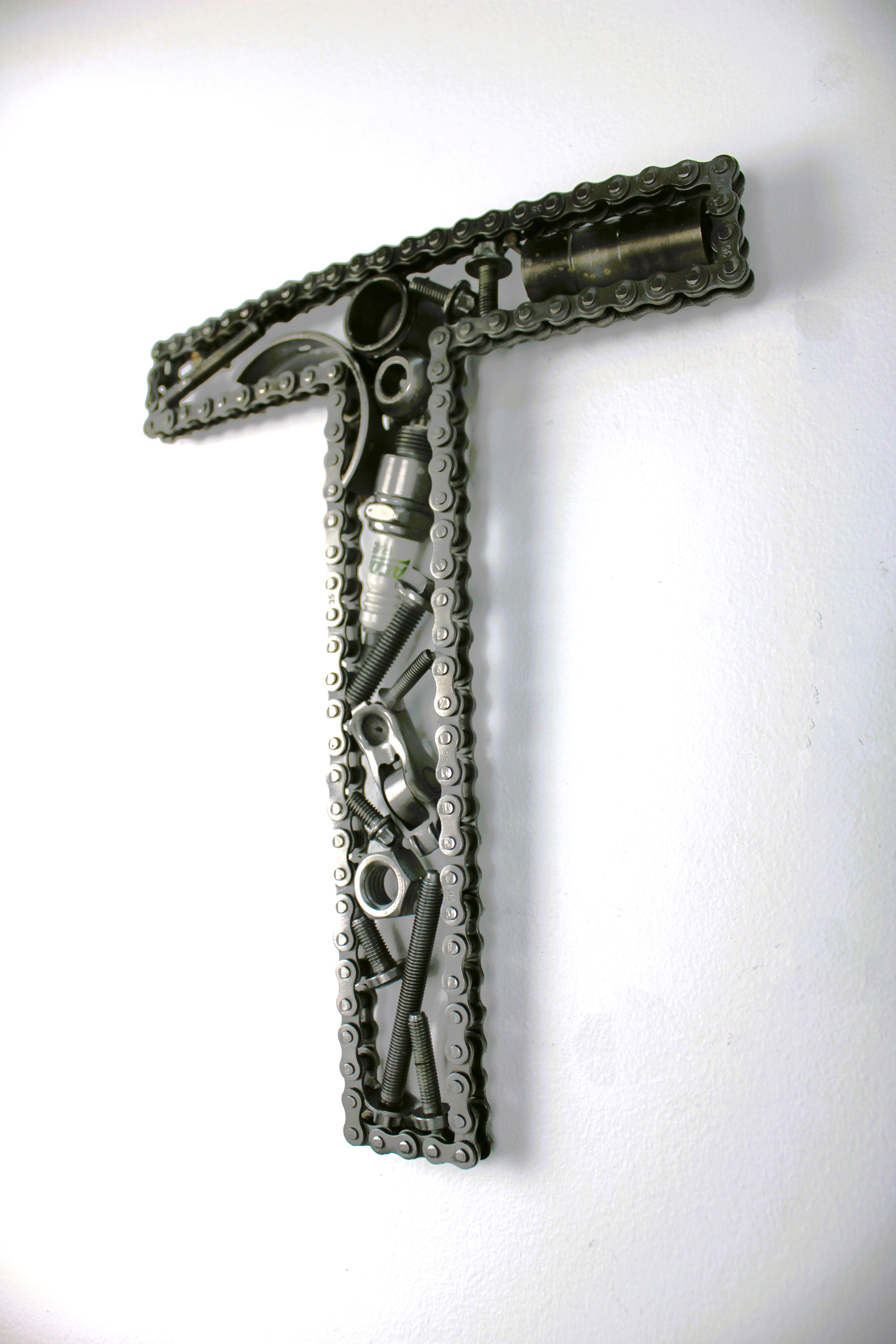 Car Part Letter T - Car Part Wall Hanging, Unique Gift for Husband, Au ...