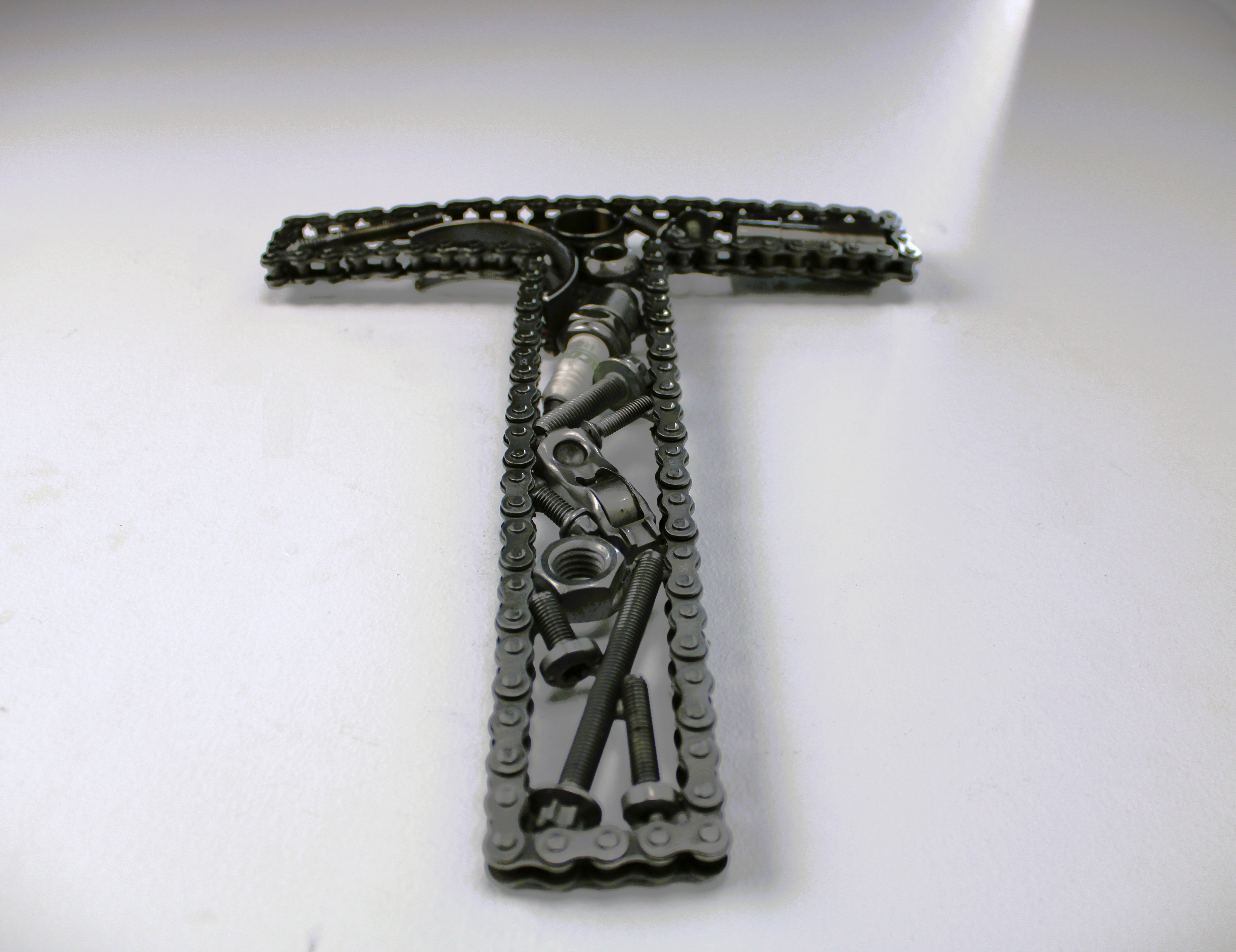 Car Part Letter T - Car Part Wall Hanging, Unique Gift for Husband, Au ...