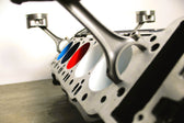 BMW M Series V10 Engine Block Coffee Table - BMW M-Power Color Scheme,