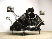 BMW M Series V10 Engine Block Coffee Table - BMW M-Power Color Scheme,