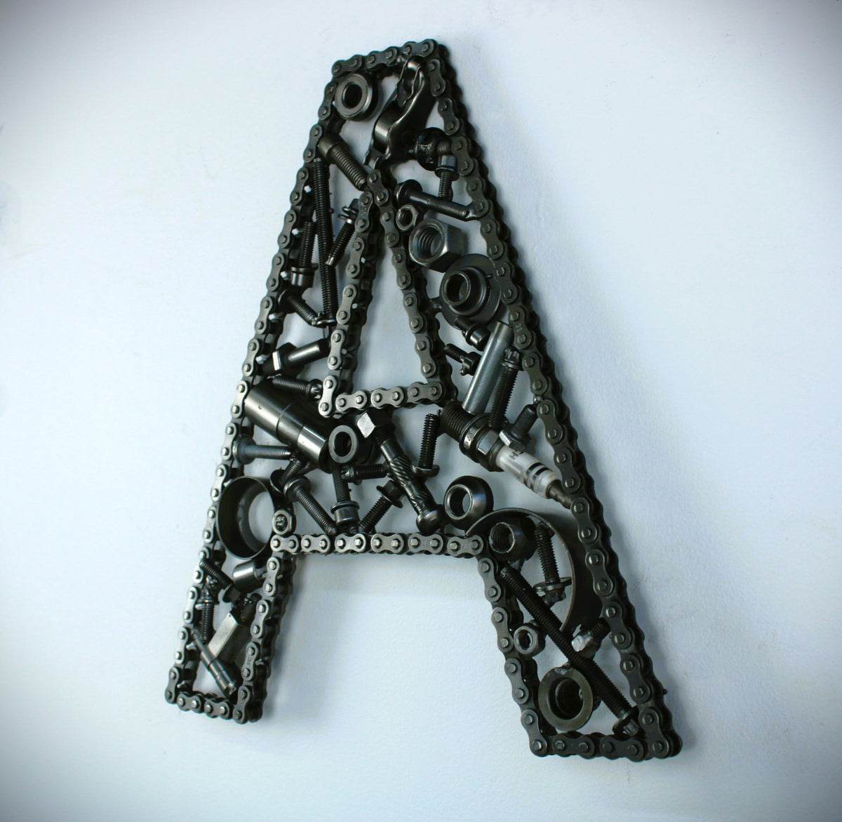 Car Part Letter A - Handmade Gift for Men, Repurposed Decor, Car Theme ...