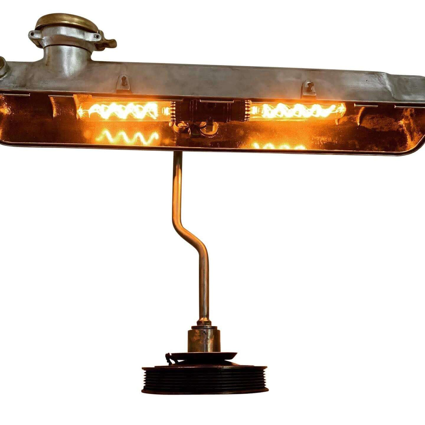 Valve Cover Lamp - Handcrafted Steampunk Lamp, Unique Industrial Light