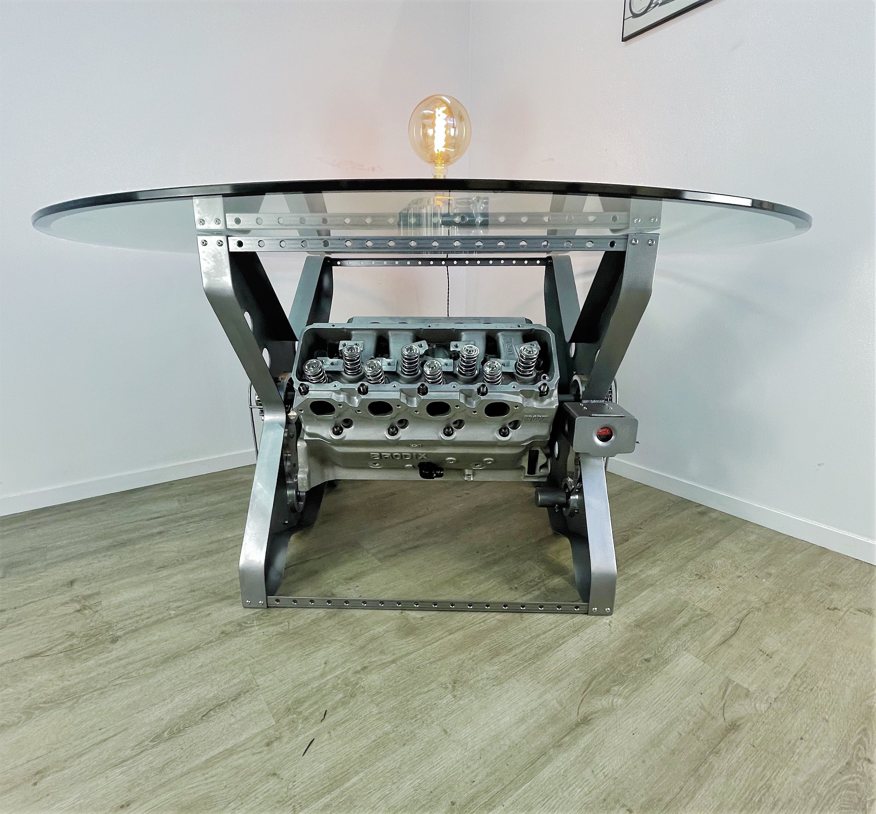Rotating Engine Dining Table - Unique Furniture for Race Car Fans and ...