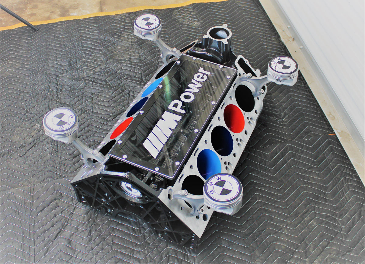 BMW M Series V10 Engine Block Coffee Table - BMW M-Power Color Scheme ...